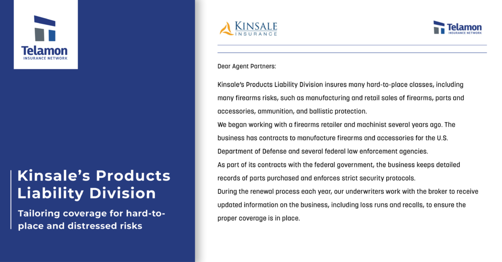 Kinsale is tailoring coverage for hard-to-place and distressed risks ...